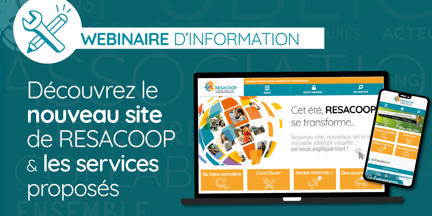 [ (re)voir ] Découvrez le nouveau site de RESACOOP et ses services - RESACOOP