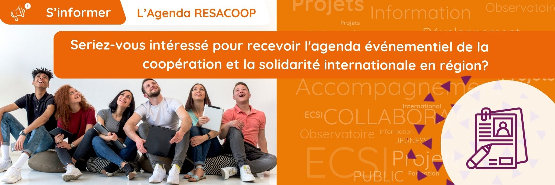 Sondage | L'agenda événementiel de RESACOOP - RESACOOP